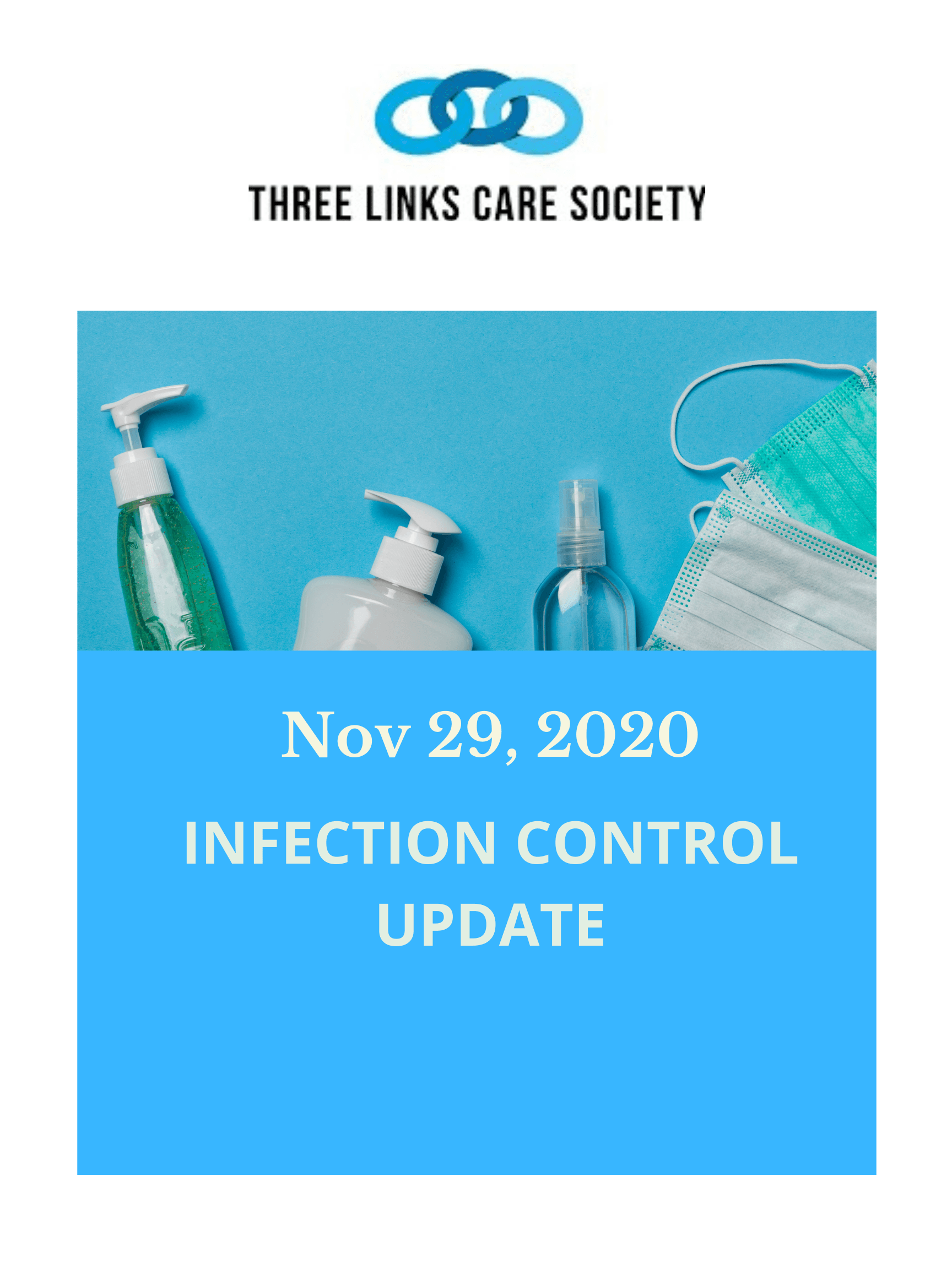 Infection Control Update Nov 29, 2020 | Three Links Care Society